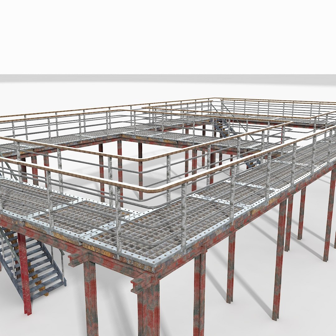 air bridge set 3d model