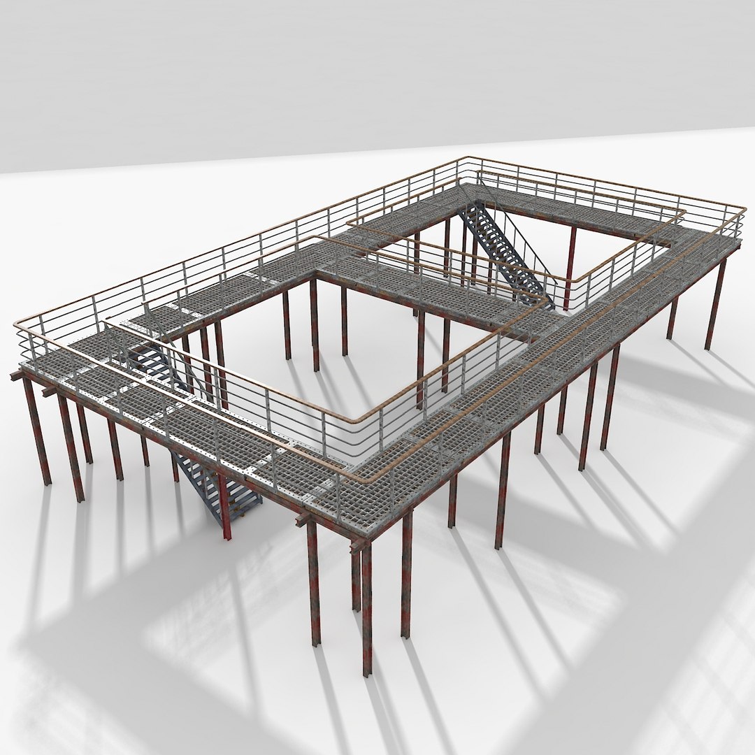 air bridge set 3d model