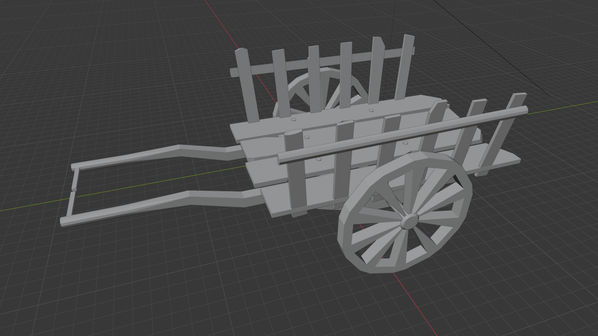 3D Bullock And Hand Cart Bundle Model - TurboSquid 2288986