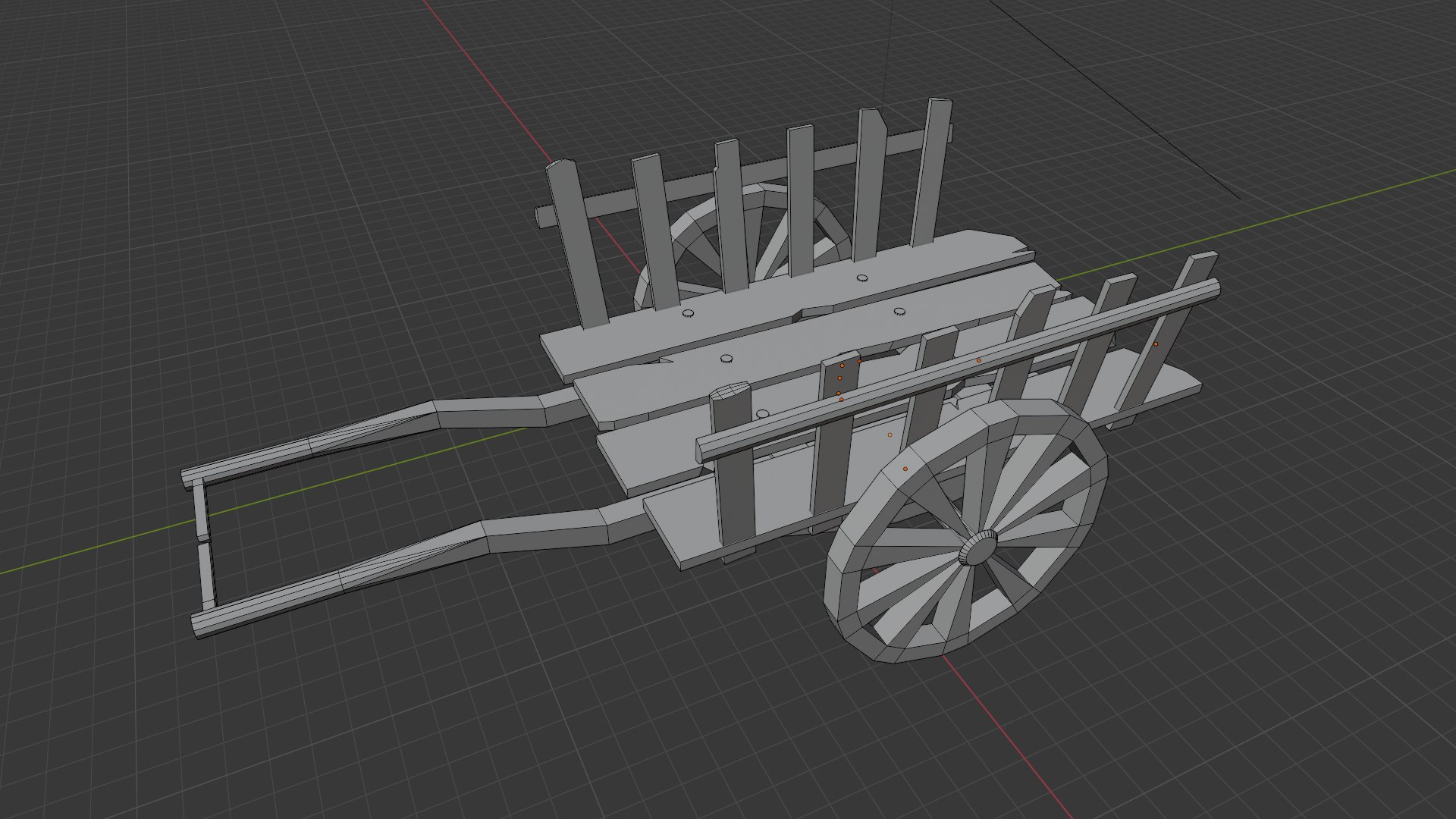 3D Bullock And Hand Cart Bundle Model - TurboSquid 2288986