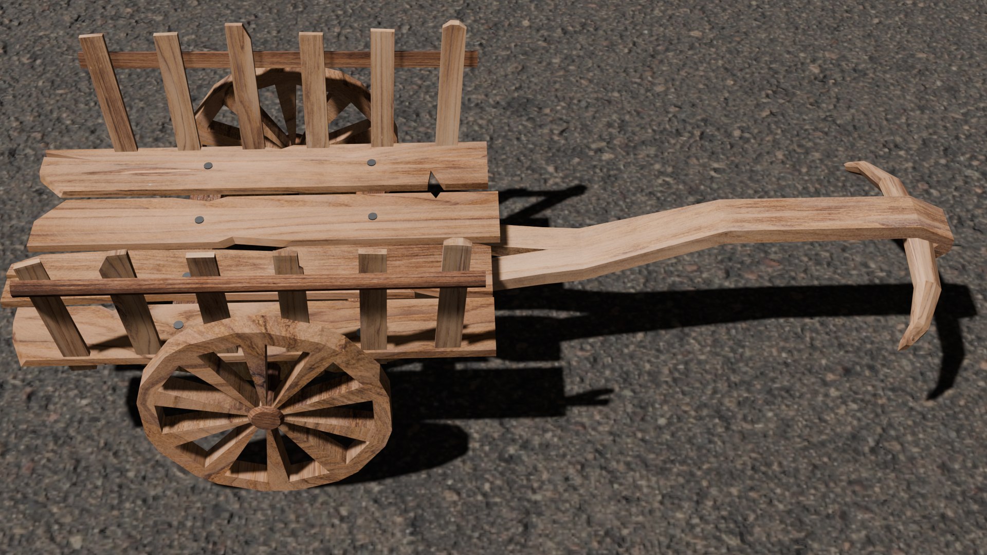 3D Bullock And Hand Cart Bundle Model - TurboSquid 2288986