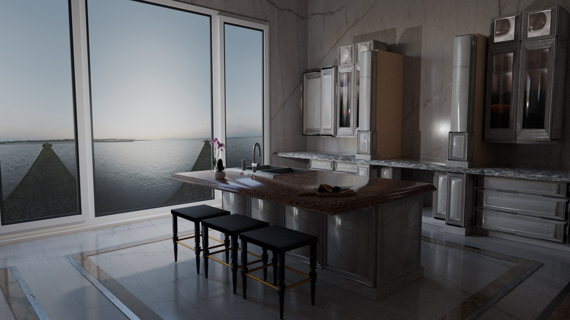 3D Kitchen Counter - TurboSquid 2246572