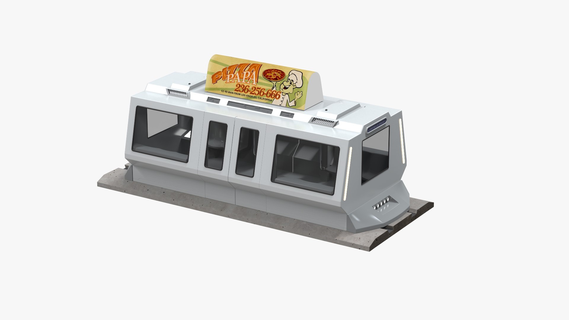 3D Model Futuristic Metro Cab - TurboSquid 1683389