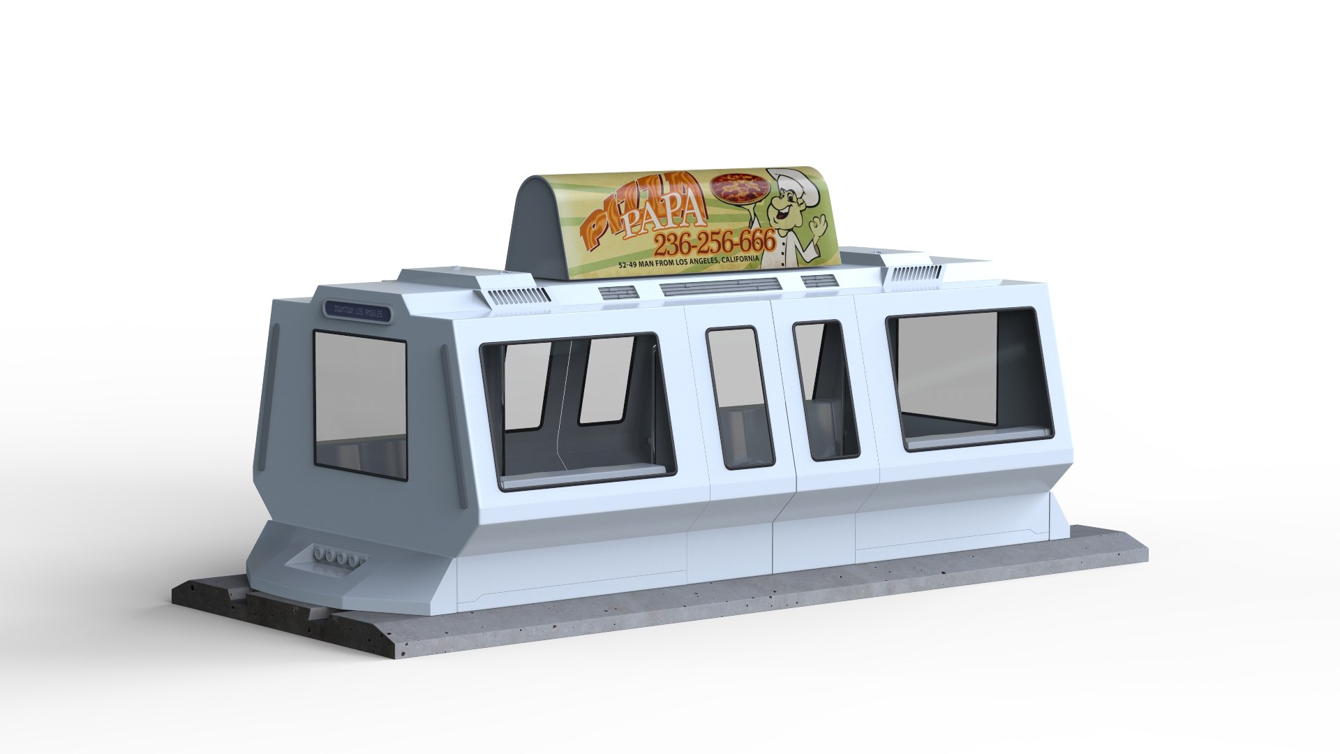 3D Model Futuristic Metro Cab - TurboSquid 1683389