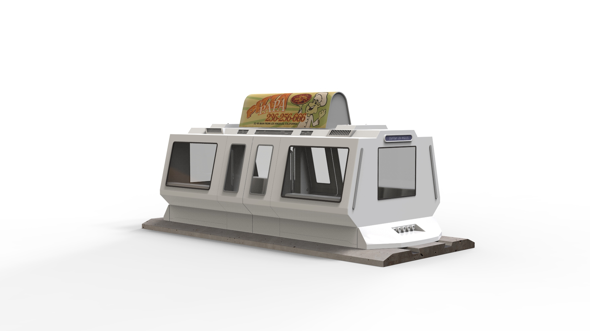 3D Model Futuristic Metro Cab - TurboSquid 1683389