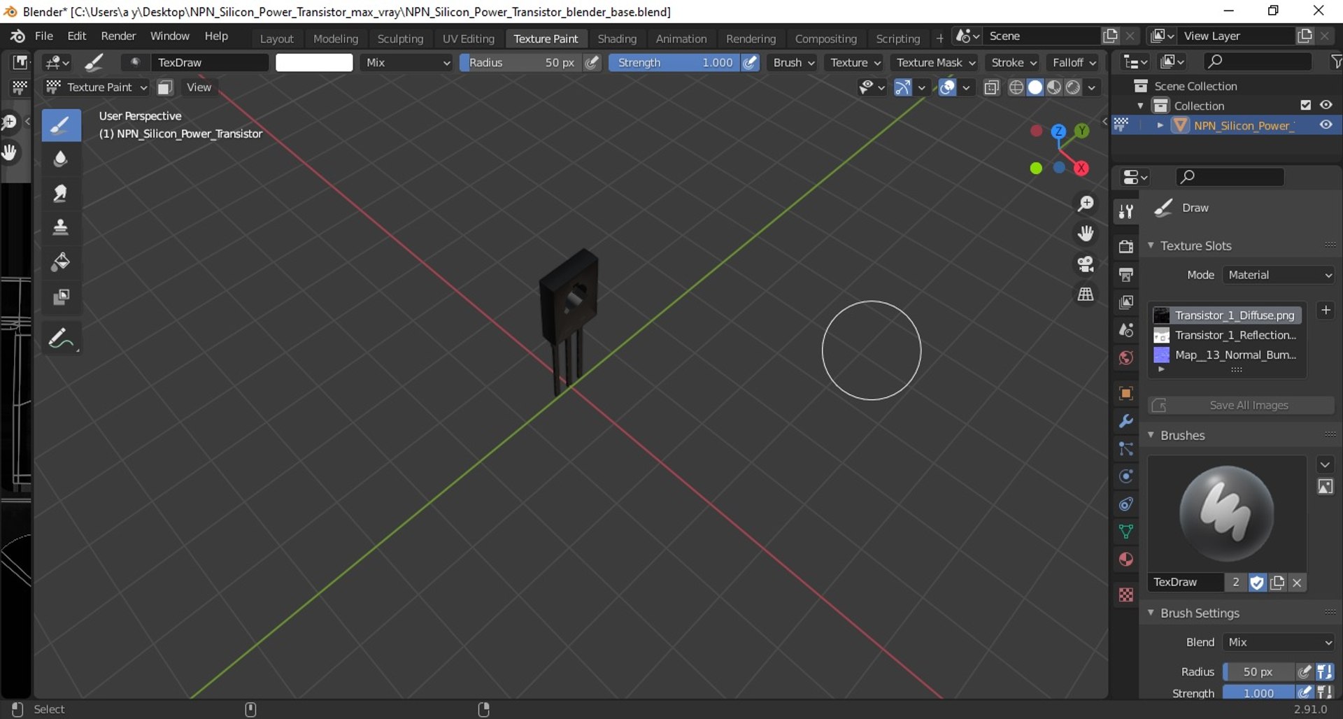 3D Npn Silicon Power Transistor Model - TurboSquid 1664978