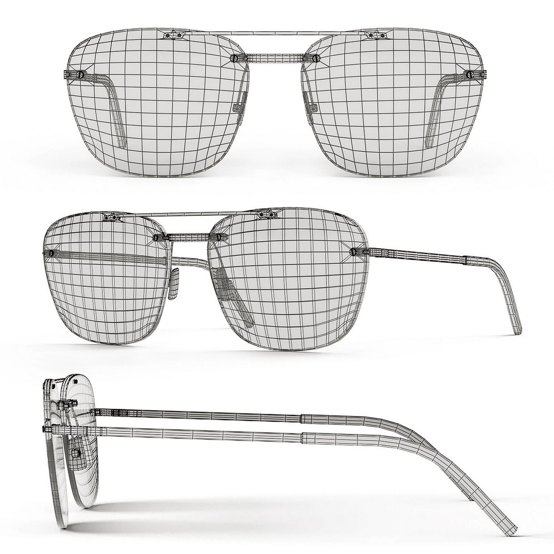 3D Sunglasses Saint Laurent SL-309-Rimless Model - TurboSquid 2187379