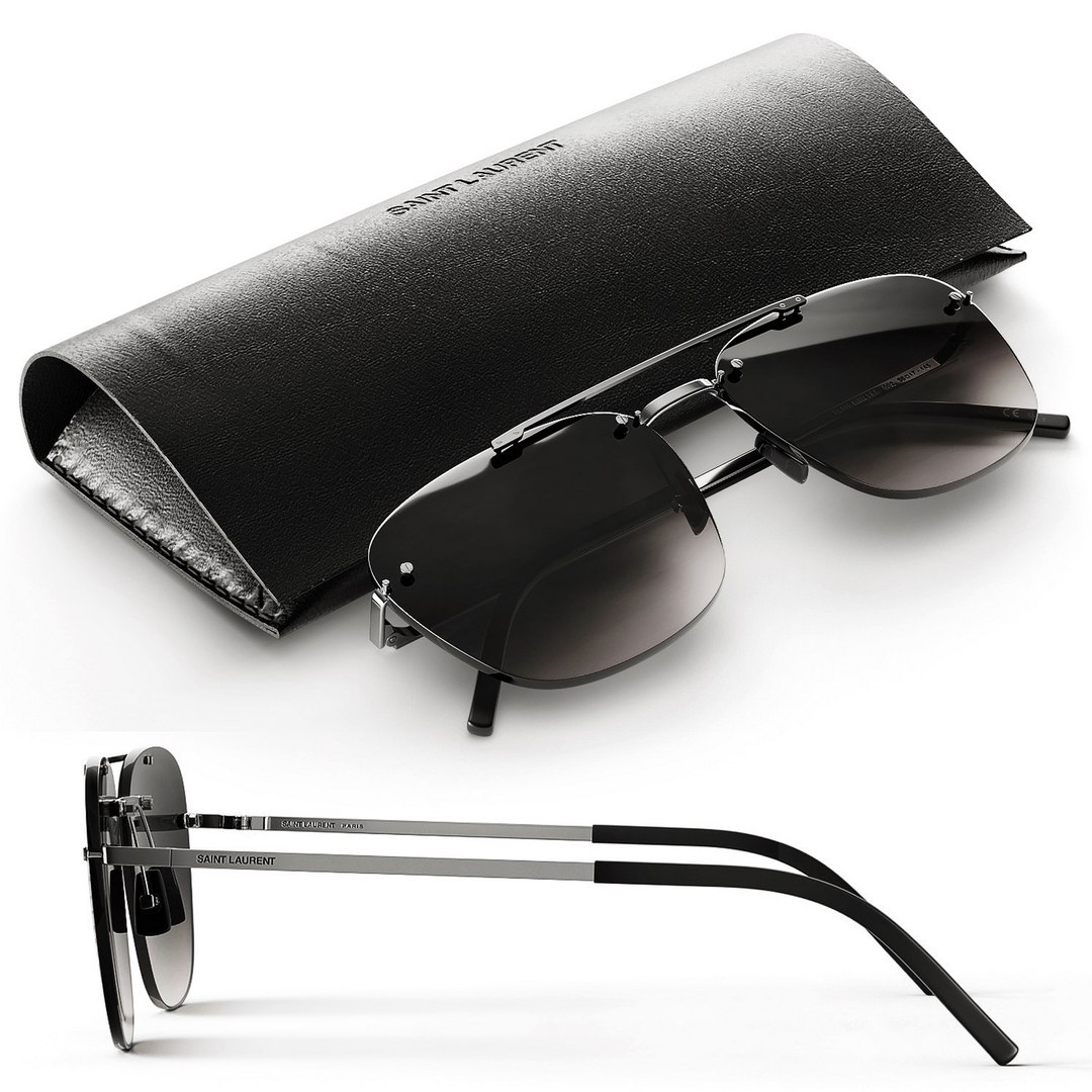 3D Sunglasses Saint Laurent SL-309-Rimless Model - TurboSquid 2187379