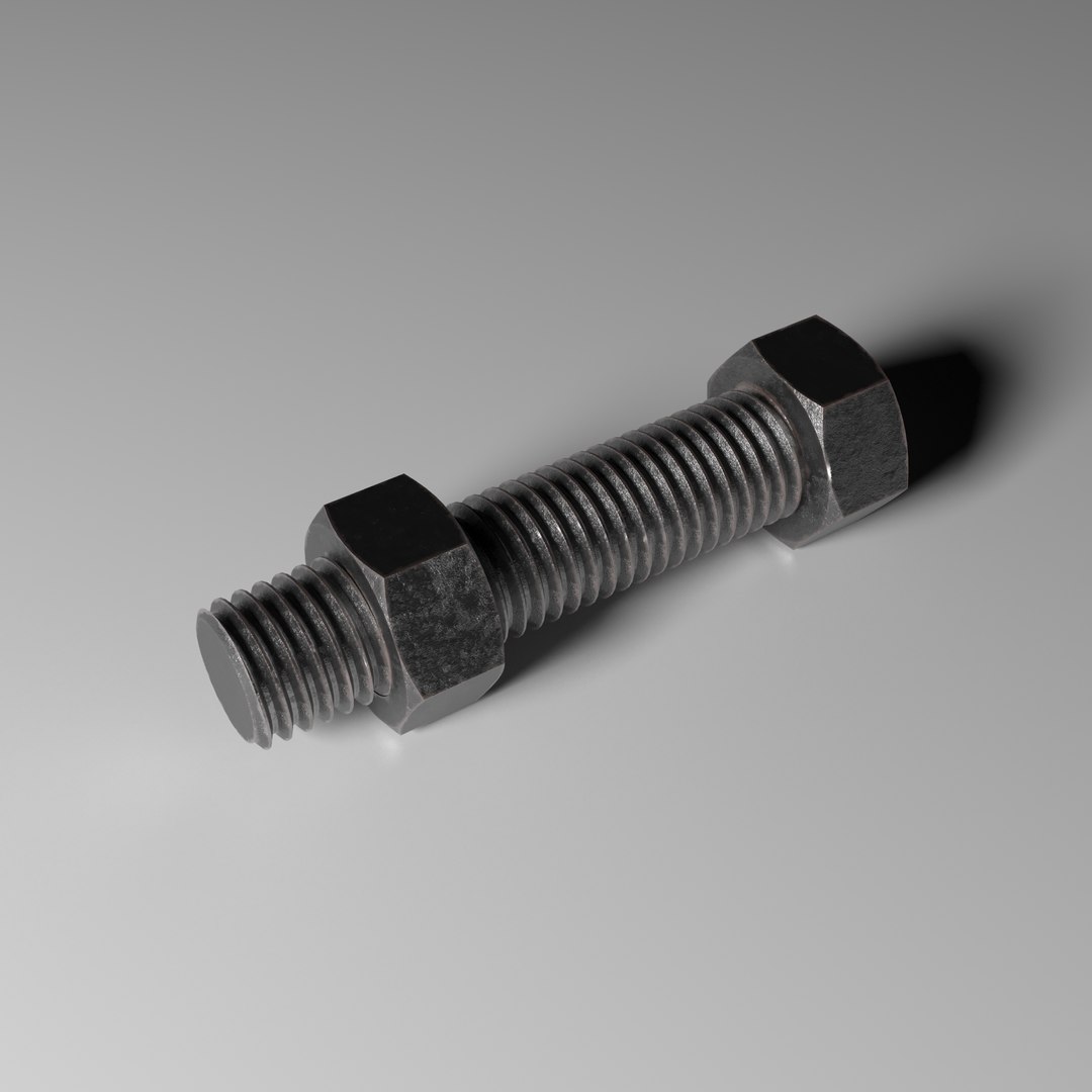 3D Nut Bolt - TurboSquid 1370069