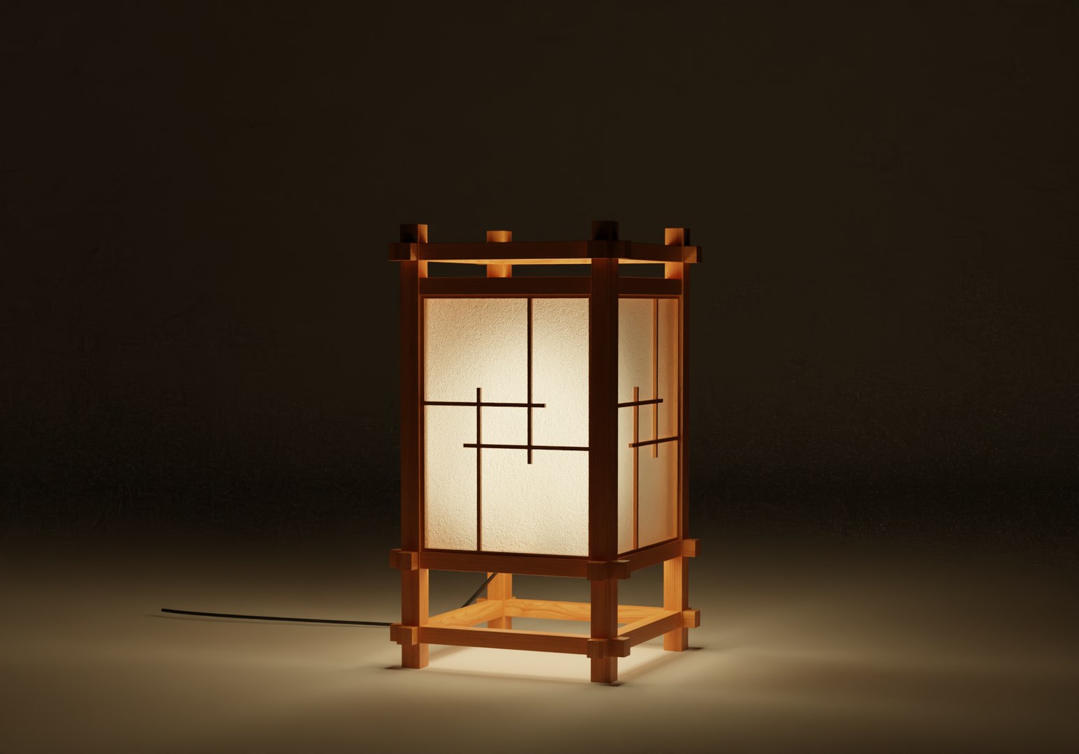 3D Japanese Table Lantern Model - TurboSquid 2042200
