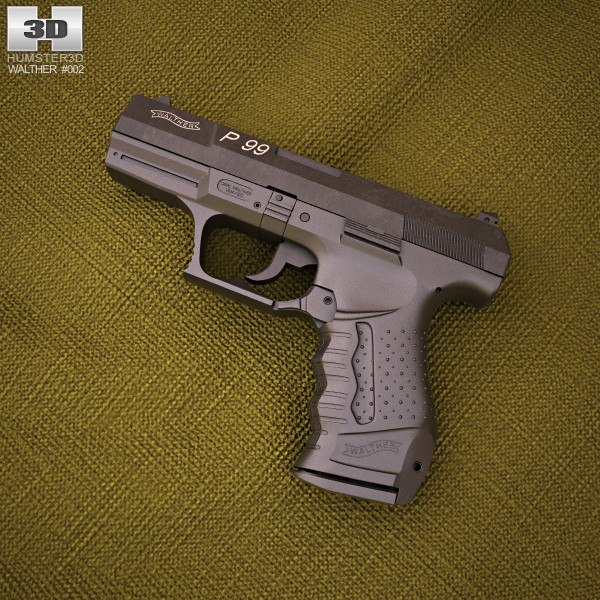 modelo 3d Walther P99 - TurboSquid 1130843