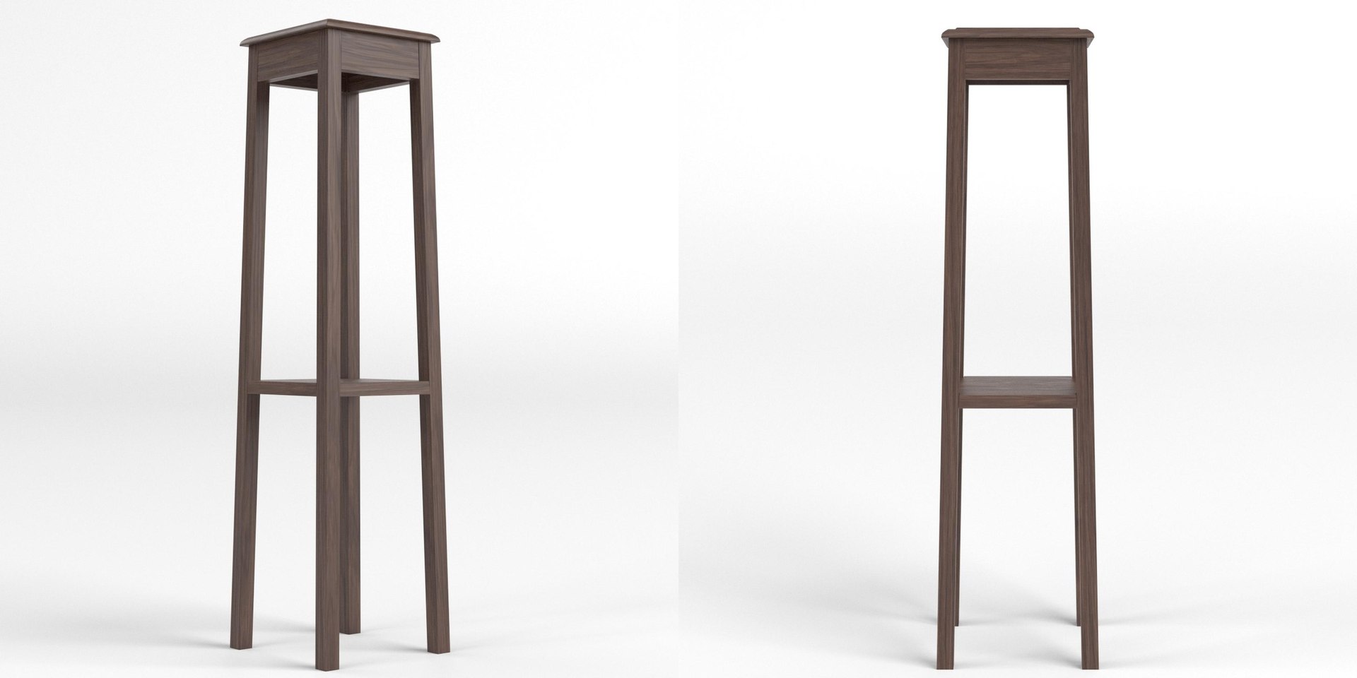 Wooden Pedestal 3D Model - TurboSquid 2099921