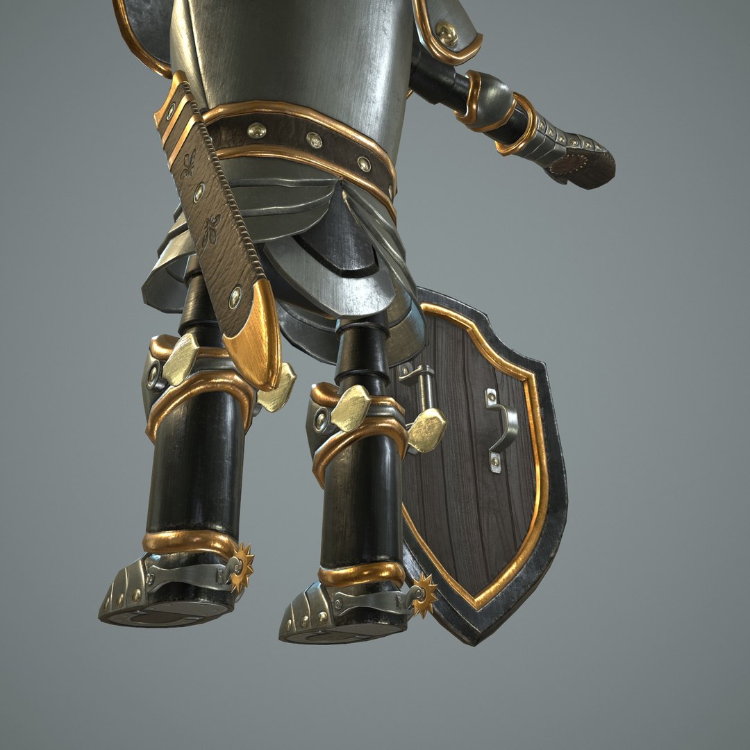 Cartoon Knight Shield 3D Model - TurboSquid 1189212