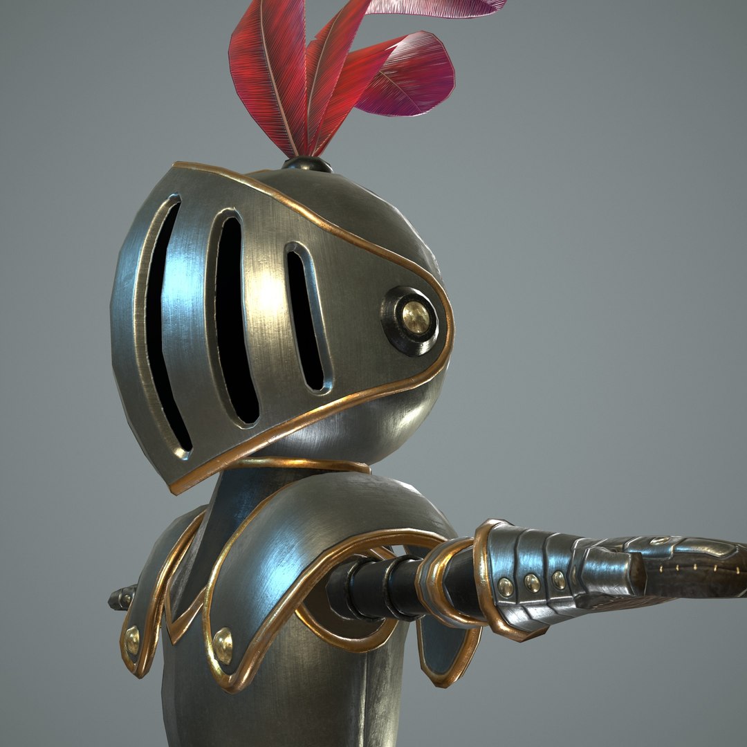 Cartoon Knight Shield 3D Model - TurboSquid 1189212