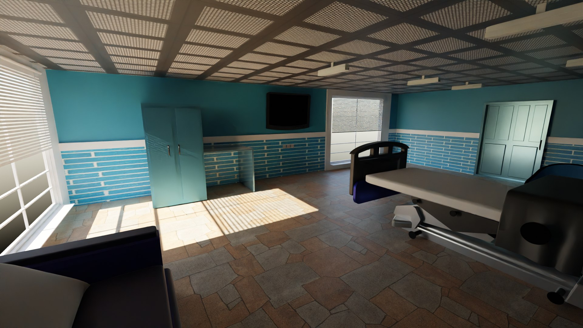 Hospital Room 3D Model - TurboSquid 2159566