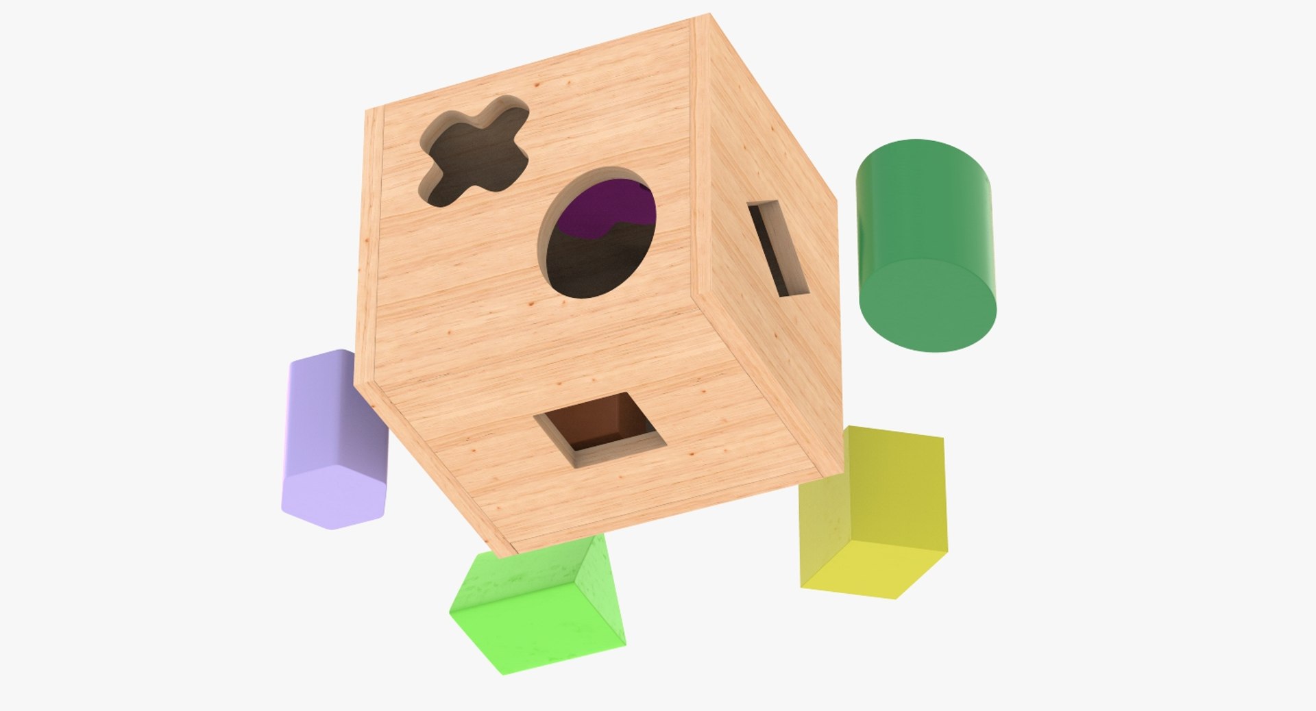 Wooden Childrens Toy Box 3D Model - TurboSquid 1340341