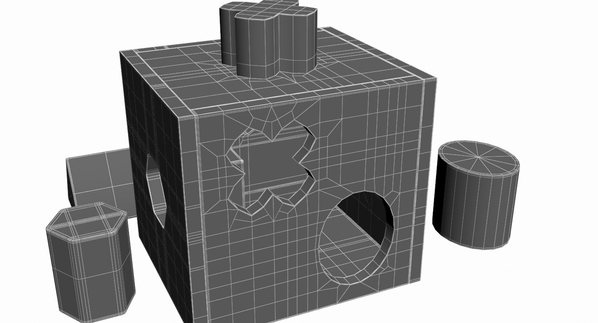 Wooden Childrens Toy Box 3D Model - TurboSquid 1340341