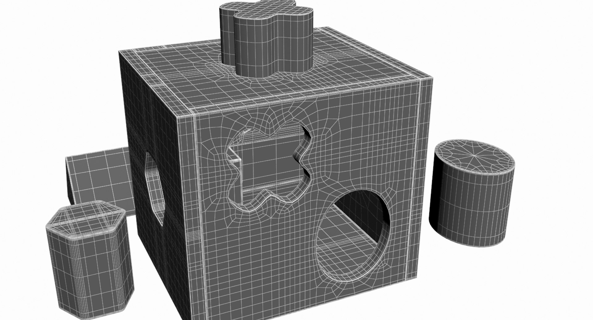 Wooden Childrens Toy Box 3D Model - TurboSquid 1340341
