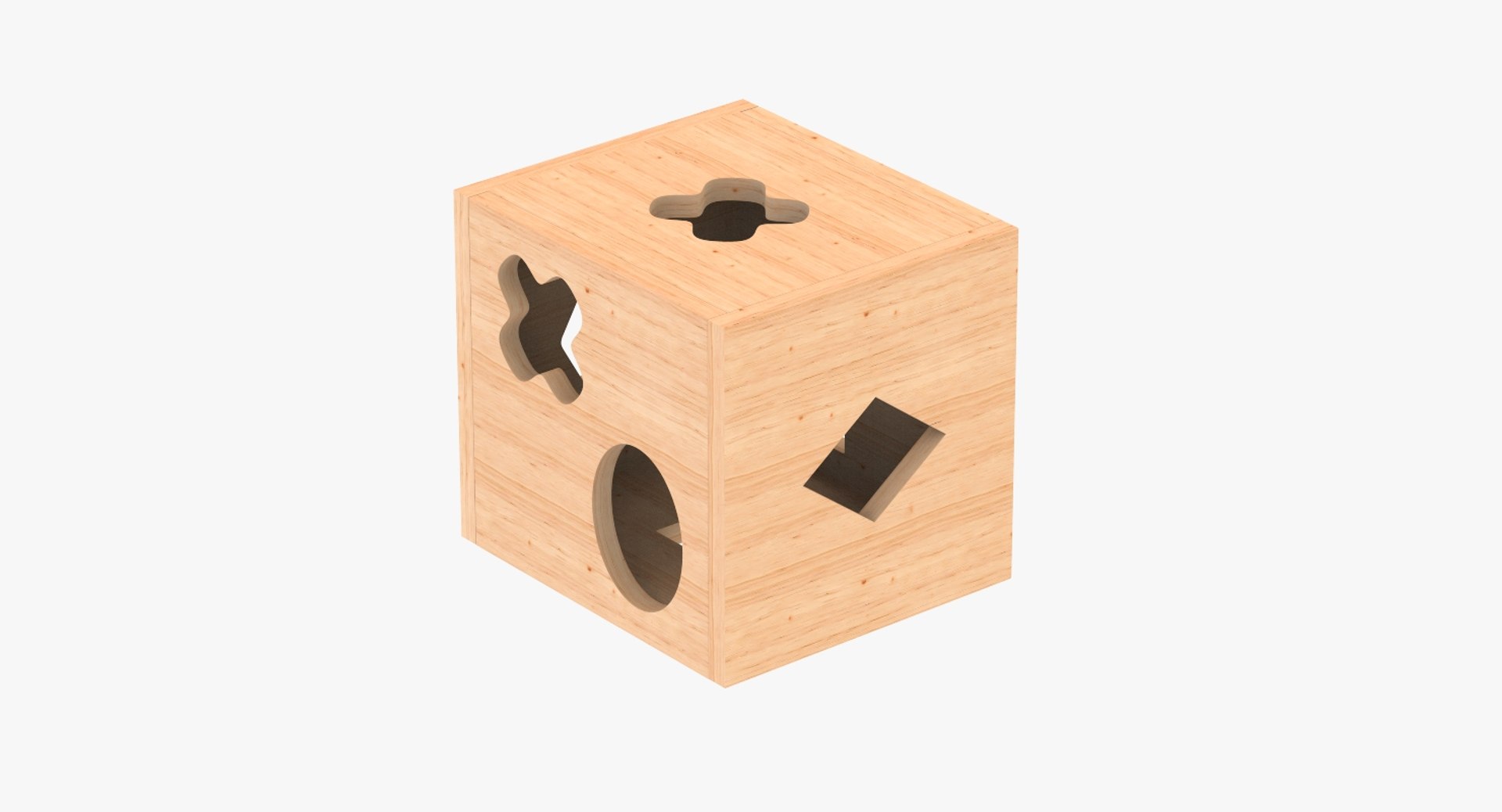 Wooden Childrens Toy Box 3D Model - TurboSquid 1340341