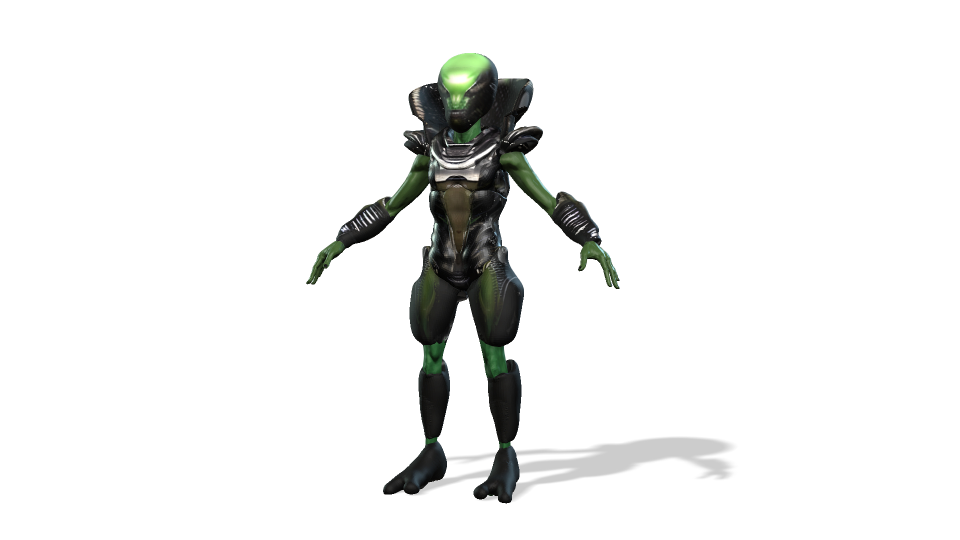 3D Model Alien Soldier - TurboSquid 2031413