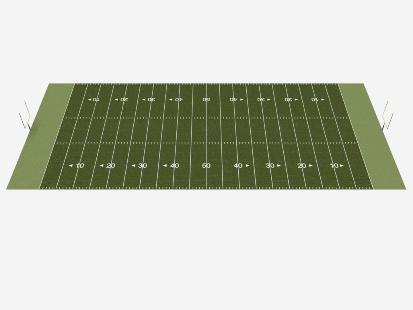 football field 3d model