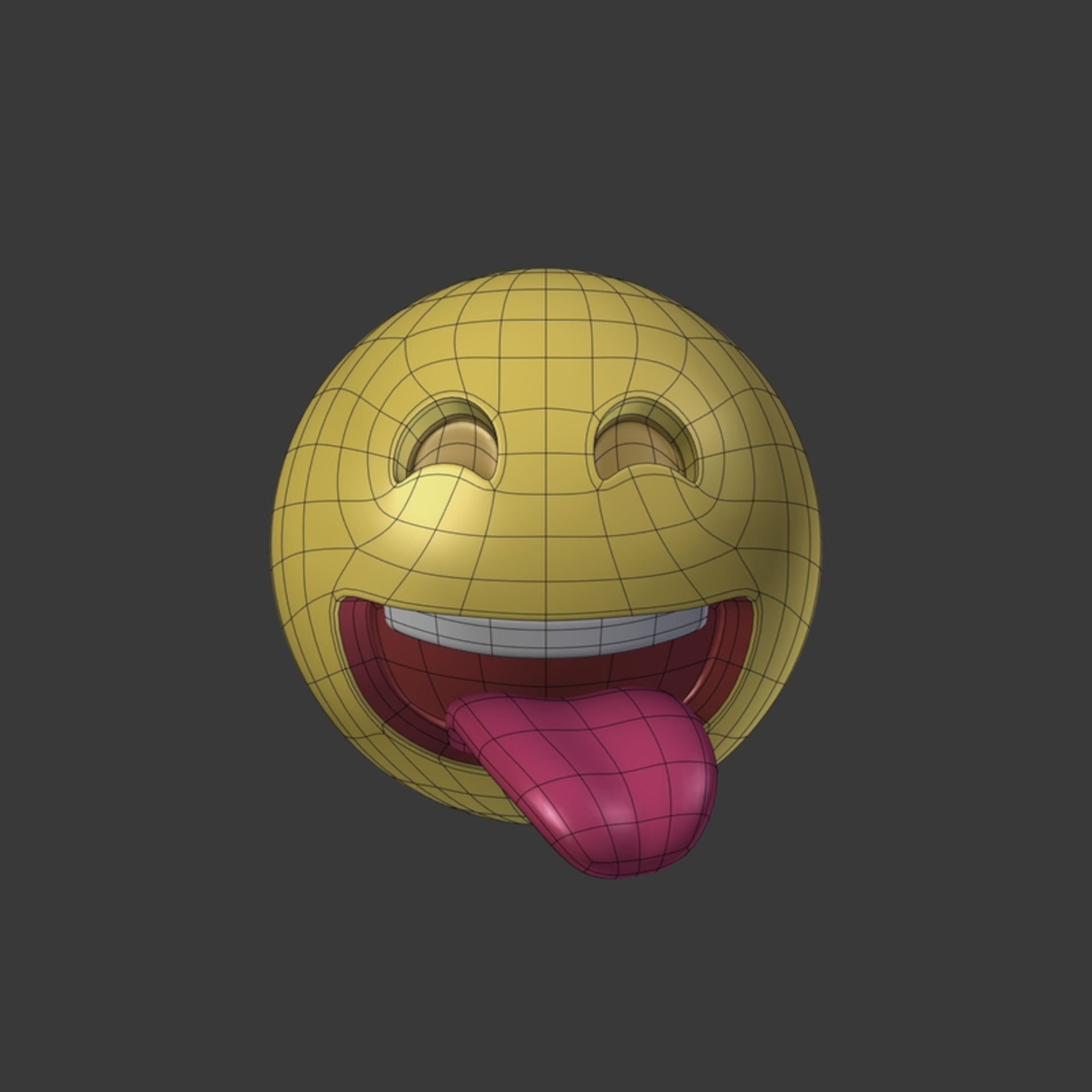 3D smiley smile laugh model - TurboSquid 1697000