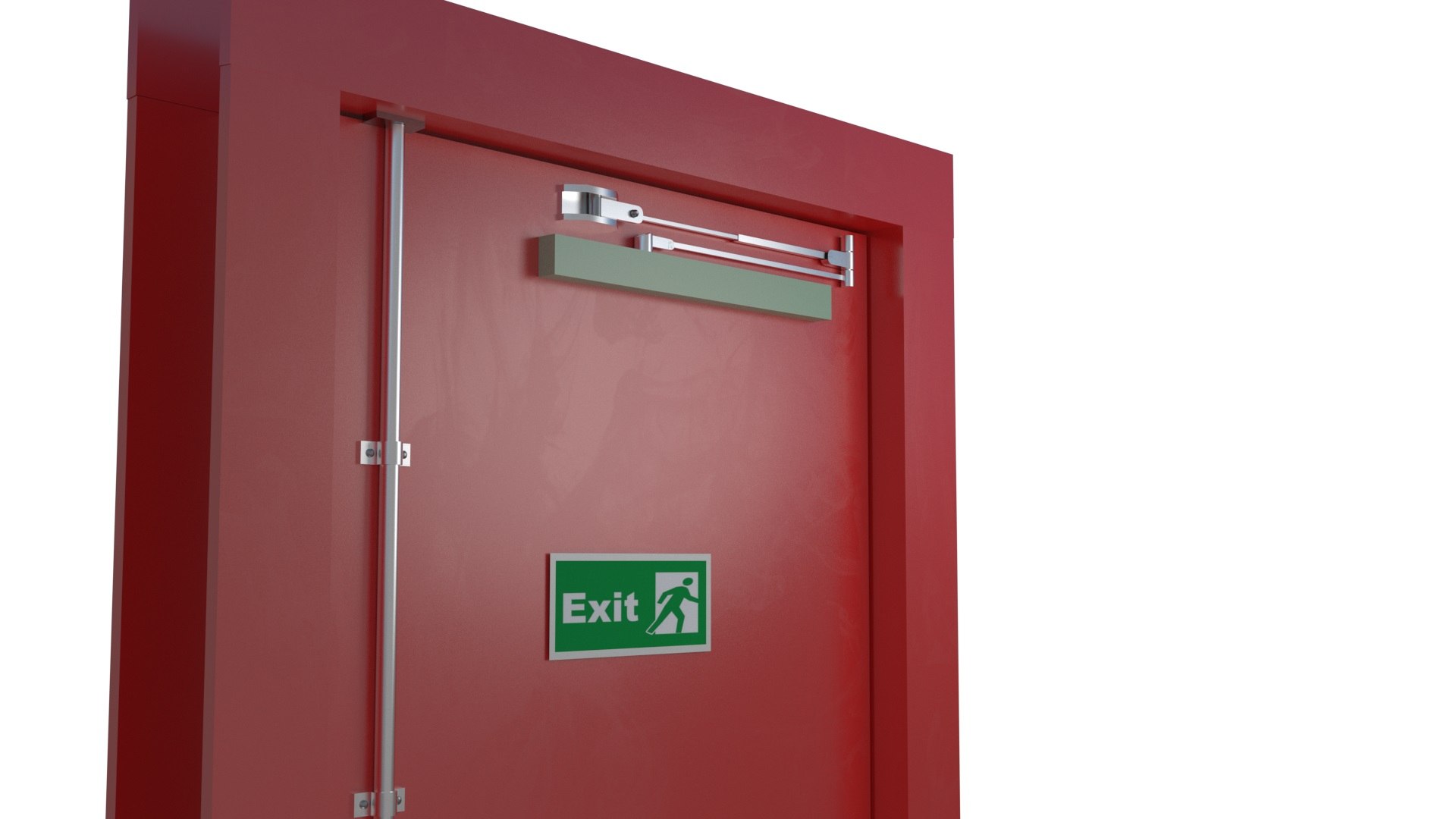 3D Exit Door - TurboSquid 1561168
