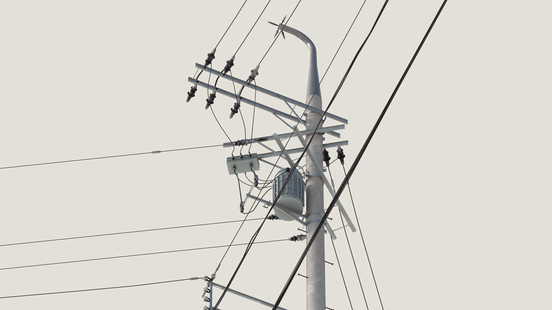 Electrical Pole 3D Model - TurboSquid 2184130