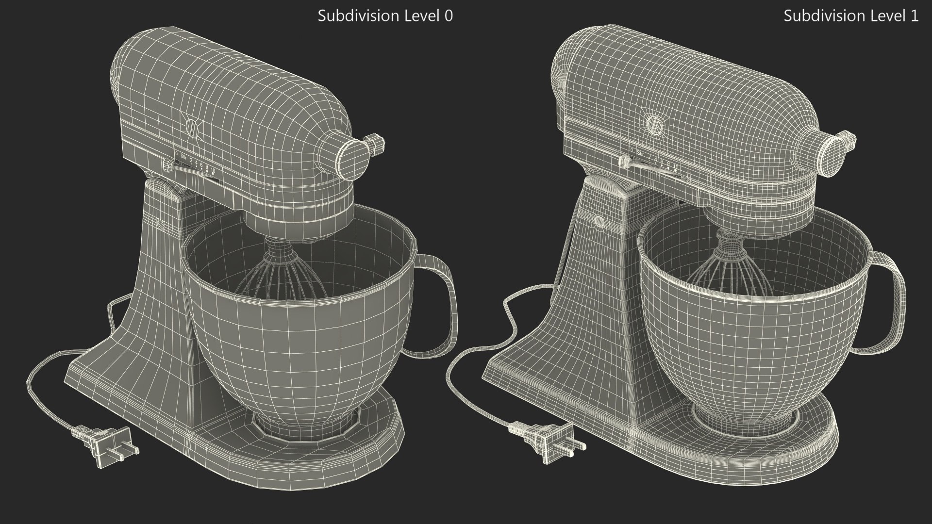 Retro Style Stand Mixer Model - TurboSquid 2201854