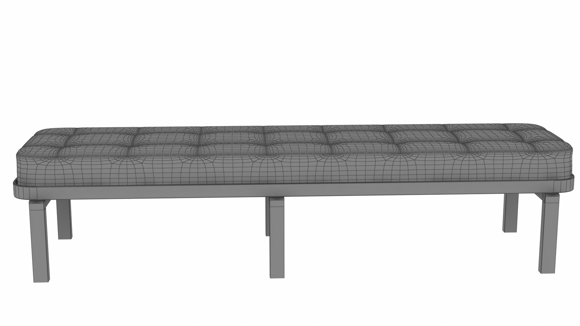 3D Quilted Bench Model - TurboSquid 1346025