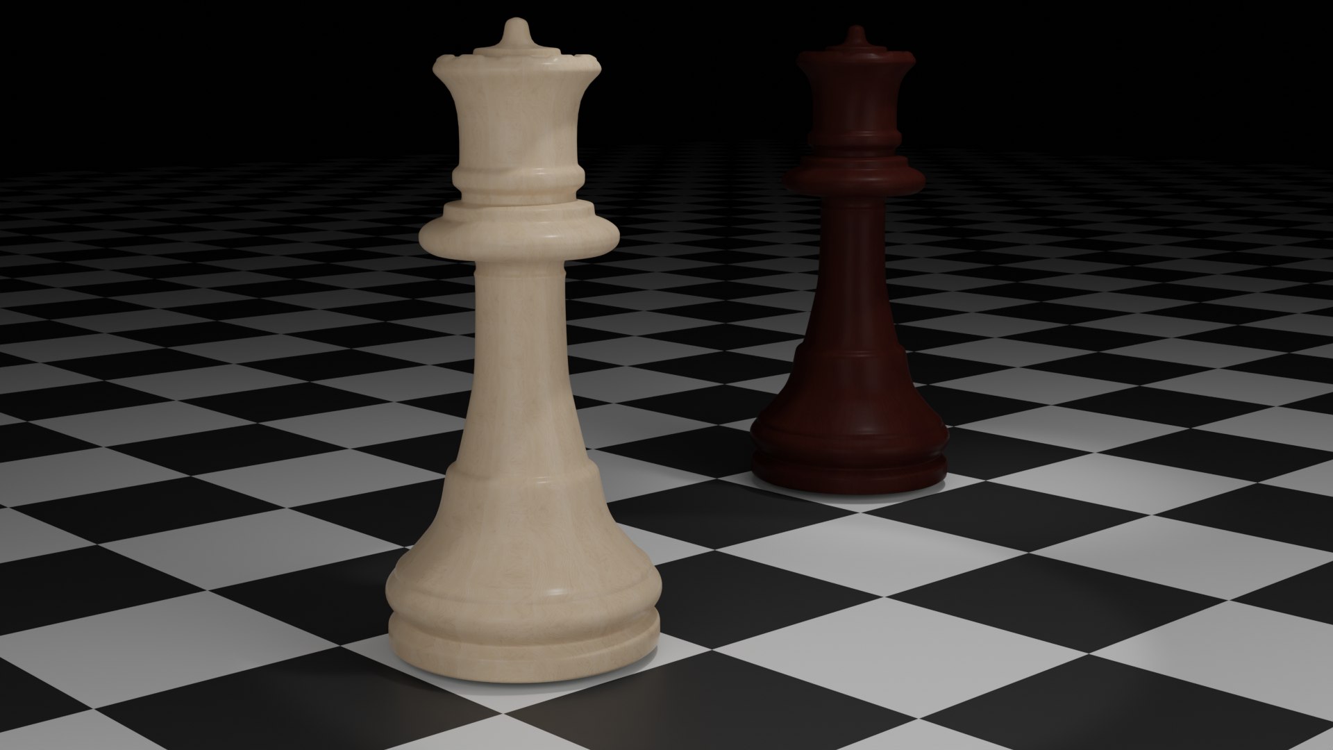 3D Queen Wooden Chess Pieces model - TurboSquid 2095757