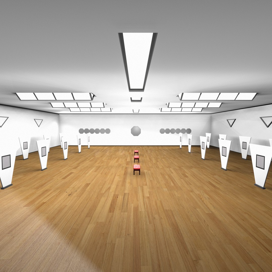 ART GALARY Museum Interior 3D - TurboSquid 2023571