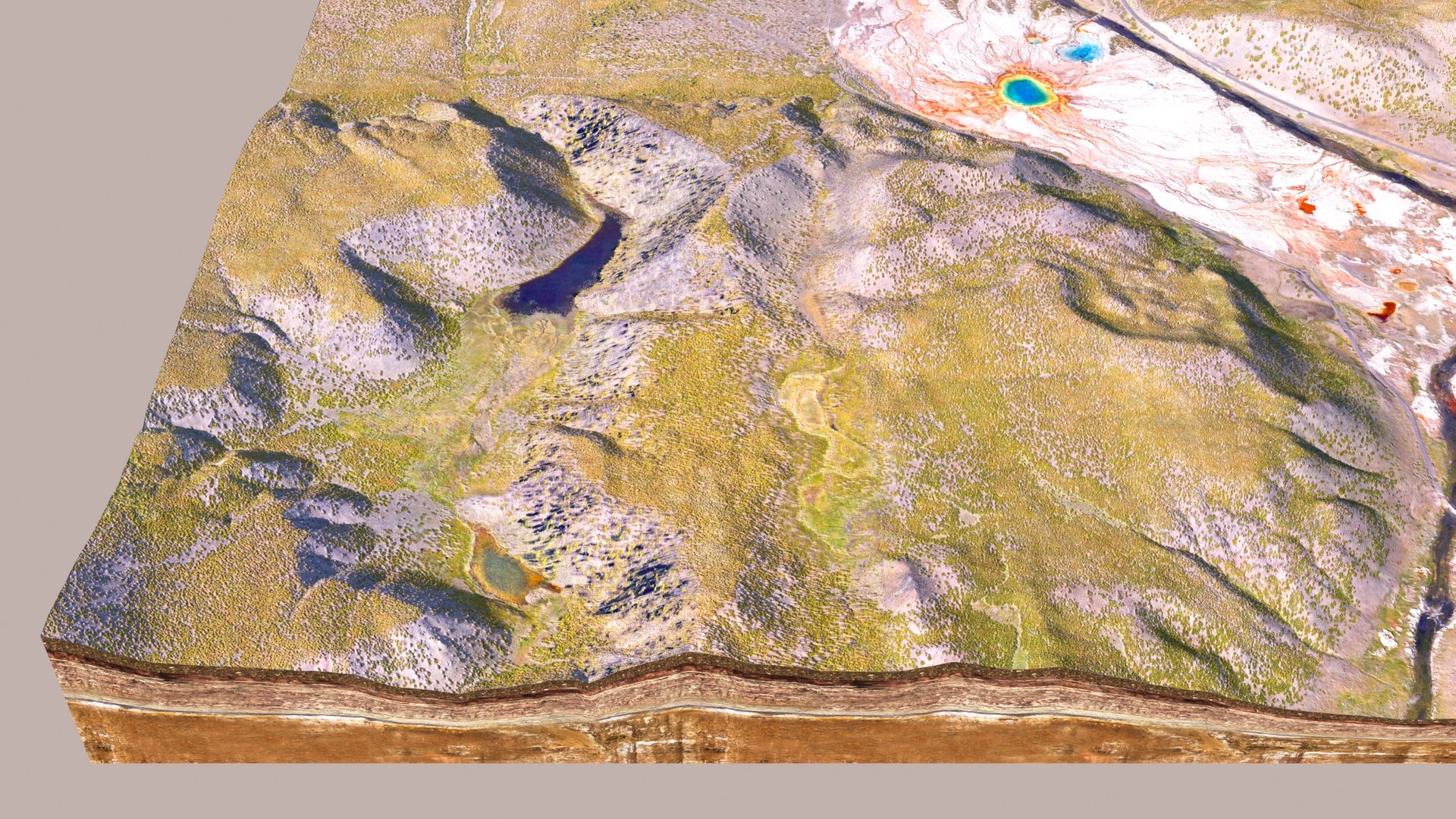 3D Yellowstone Excelsior Geyser Model - TurboSquid 2014777