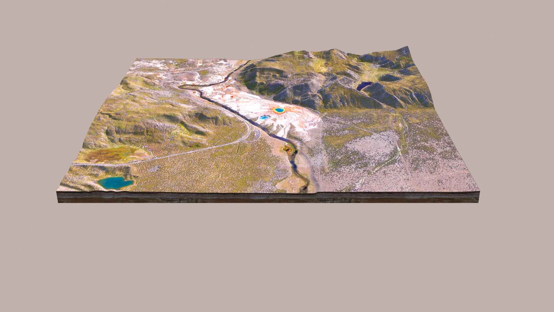 3D Yellowstone Excelsior Geyser Model - TurboSquid 2014777