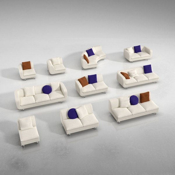archmodels vol 129 sofas 3d model