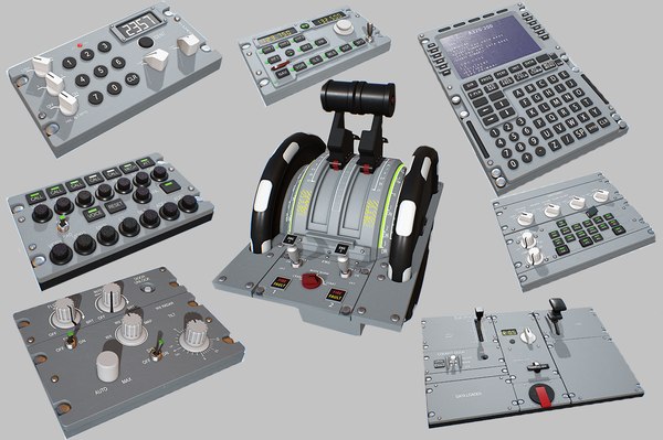 single engine throttle 3d model