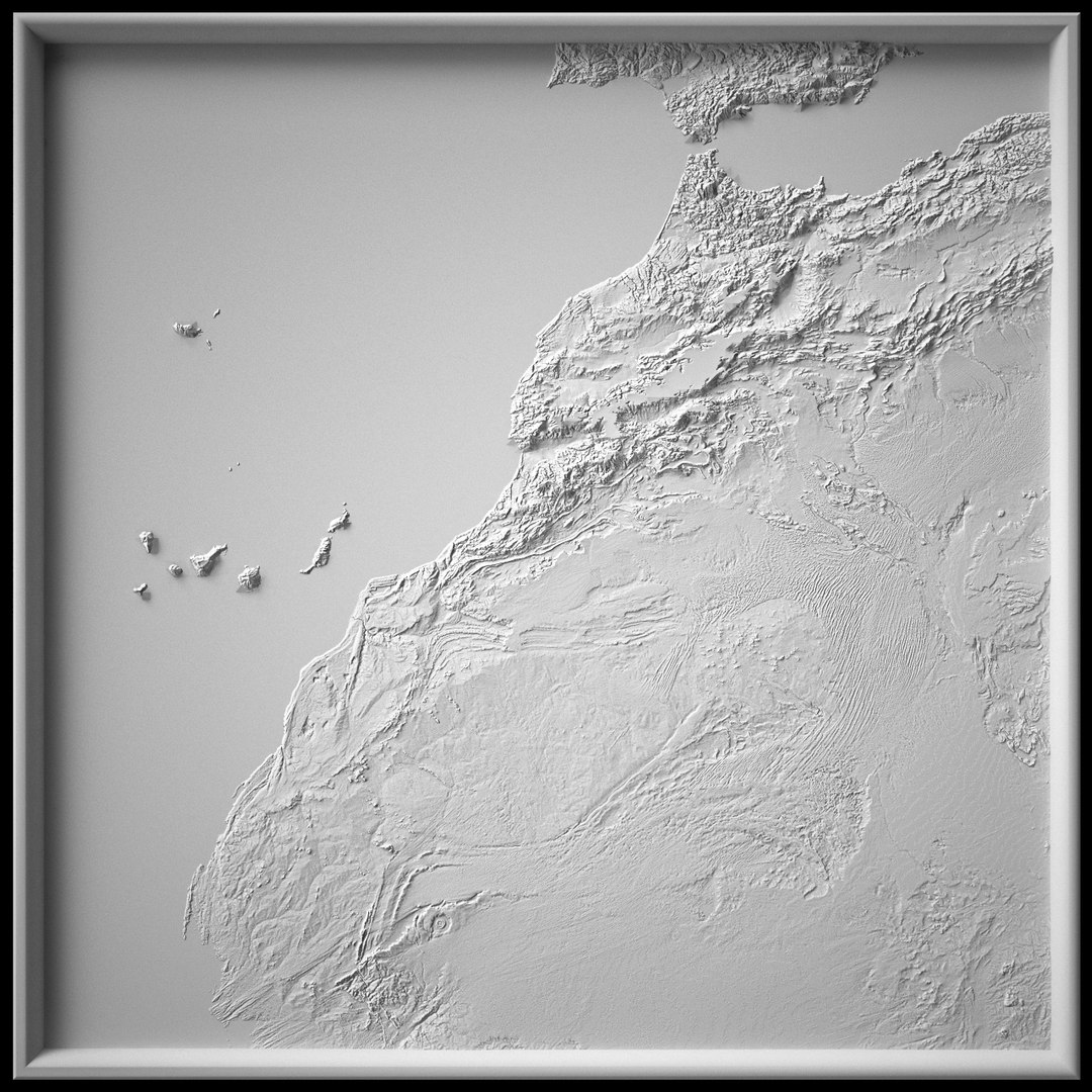3D Model Map Morocco - TurboSquid 1720804