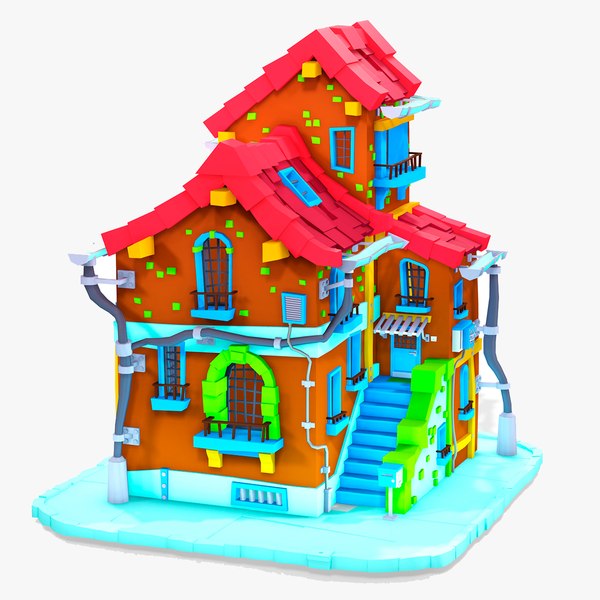 Cartoon House 3D Models for Download | TurboSquid