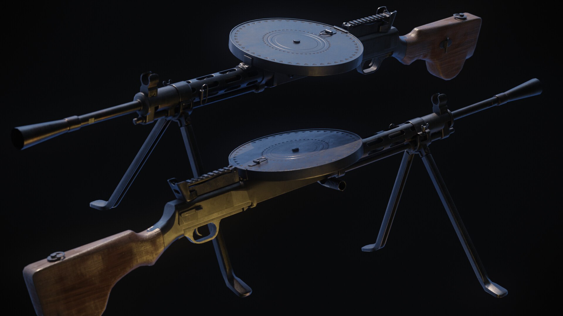 DP-27 Machine Gun Model - TurboSquid 2206249