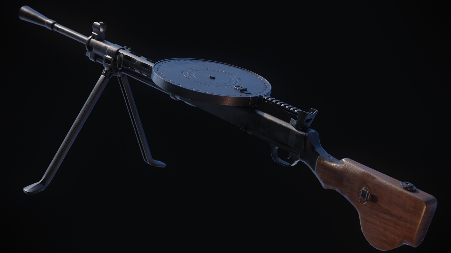 DP-27 Machine Gun Model - TurboSquid 2206249