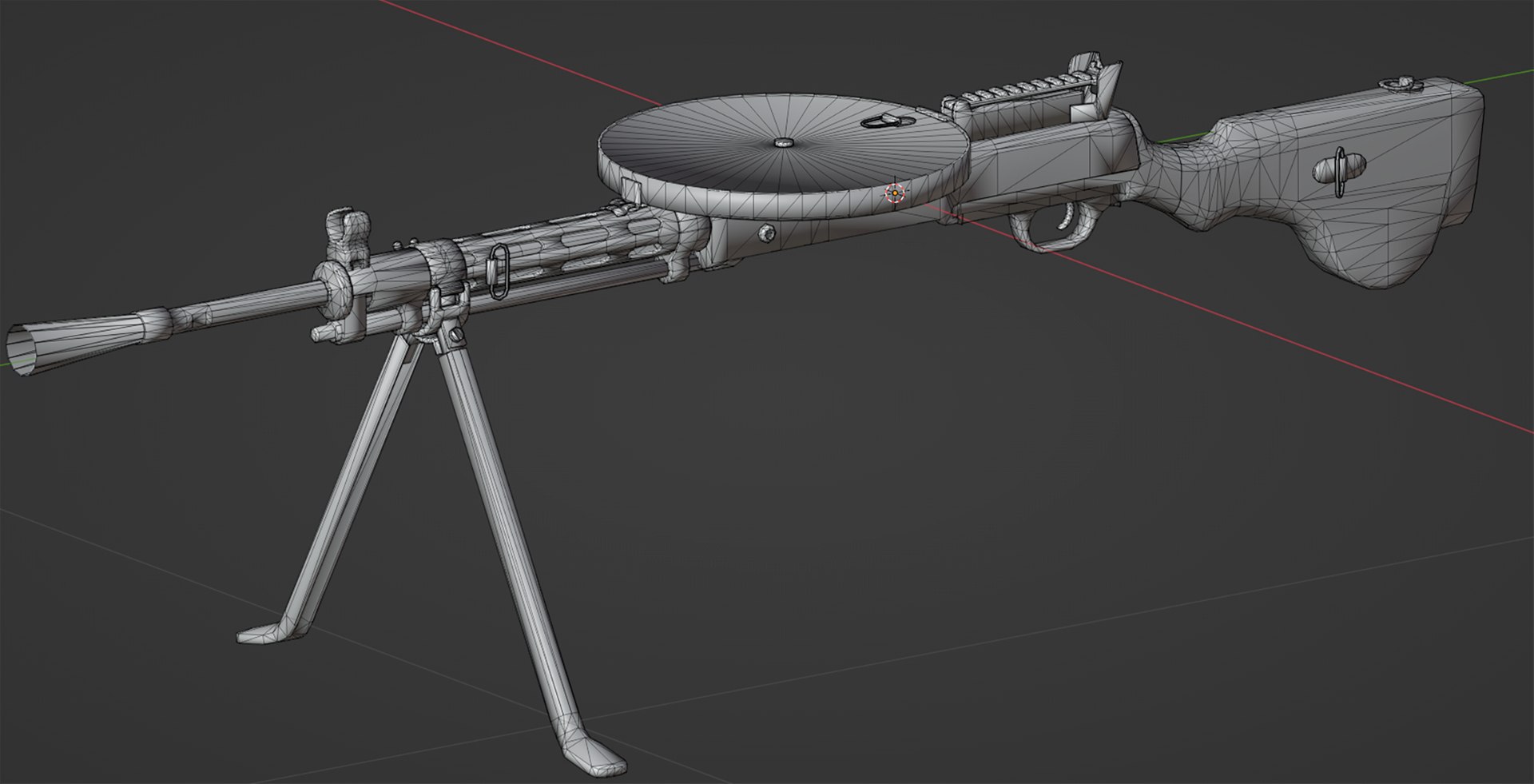 DP-27 Machine Gun Model - TurboSquid 2206249