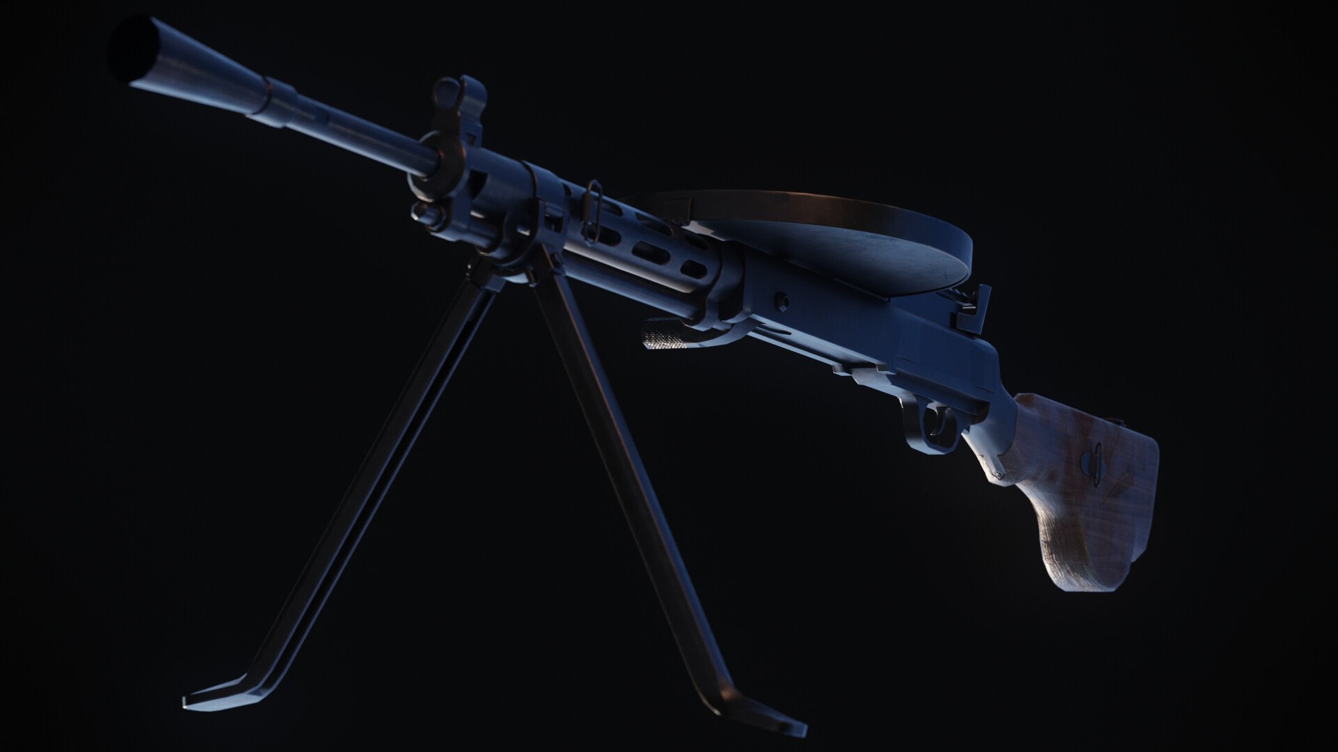 DP-27 Machine Gun Model - TurboSquid 2206249