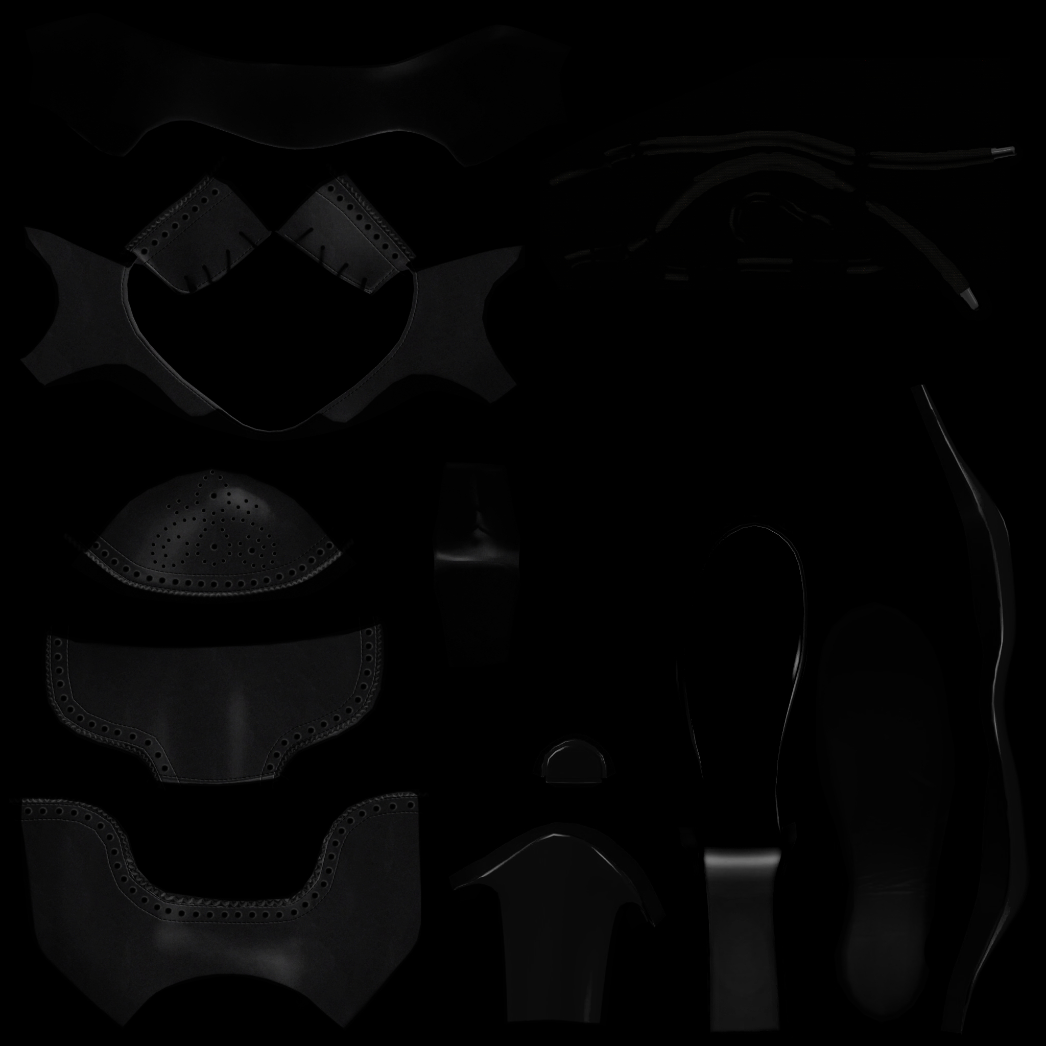 Oxford Heels Shoes 3D model - TurboSquid 1744086