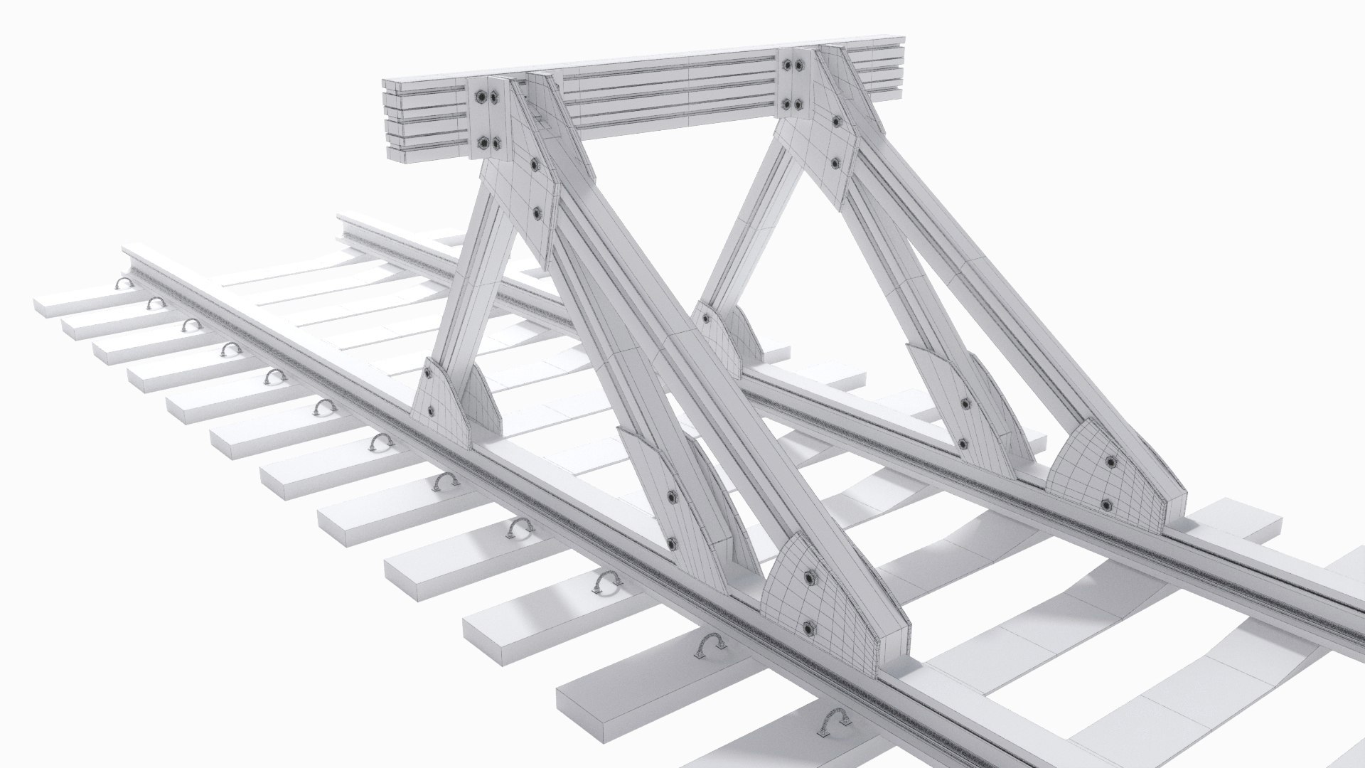 3D Railway Buffer Stop - TurboSquid 1942280