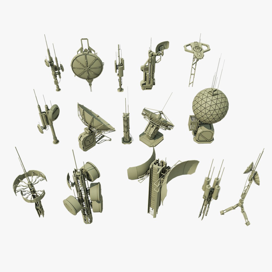 Sci-Fi Radar And Antenna Vol 01 3D - TurboSquid 1991951