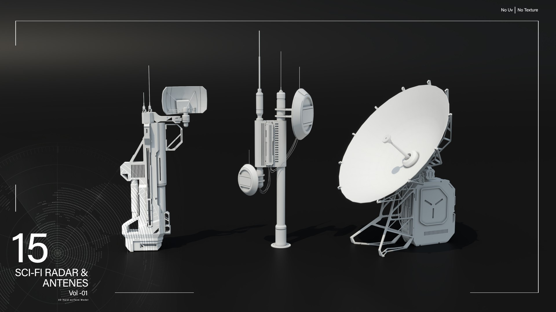 Sci-Fi Radar And Antenna Vol 01 3D - TurboSquid 1991951