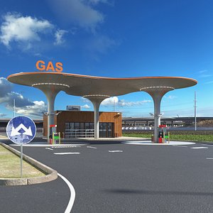 Des Modèles de 3D Station Service à Télécharger | TurboSquid