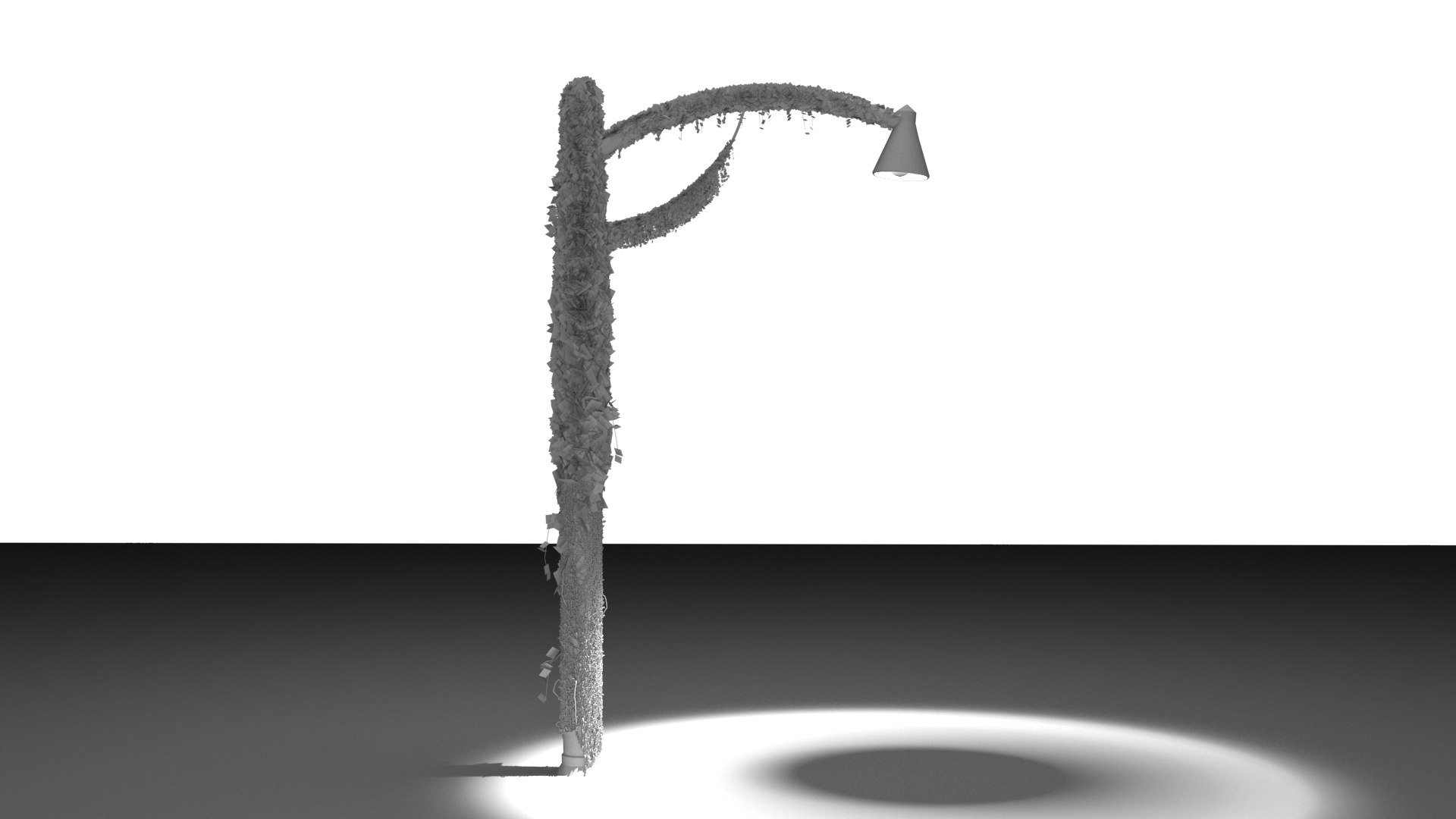 Street lamp leaves roots 3D model - TurboSquid 1626369