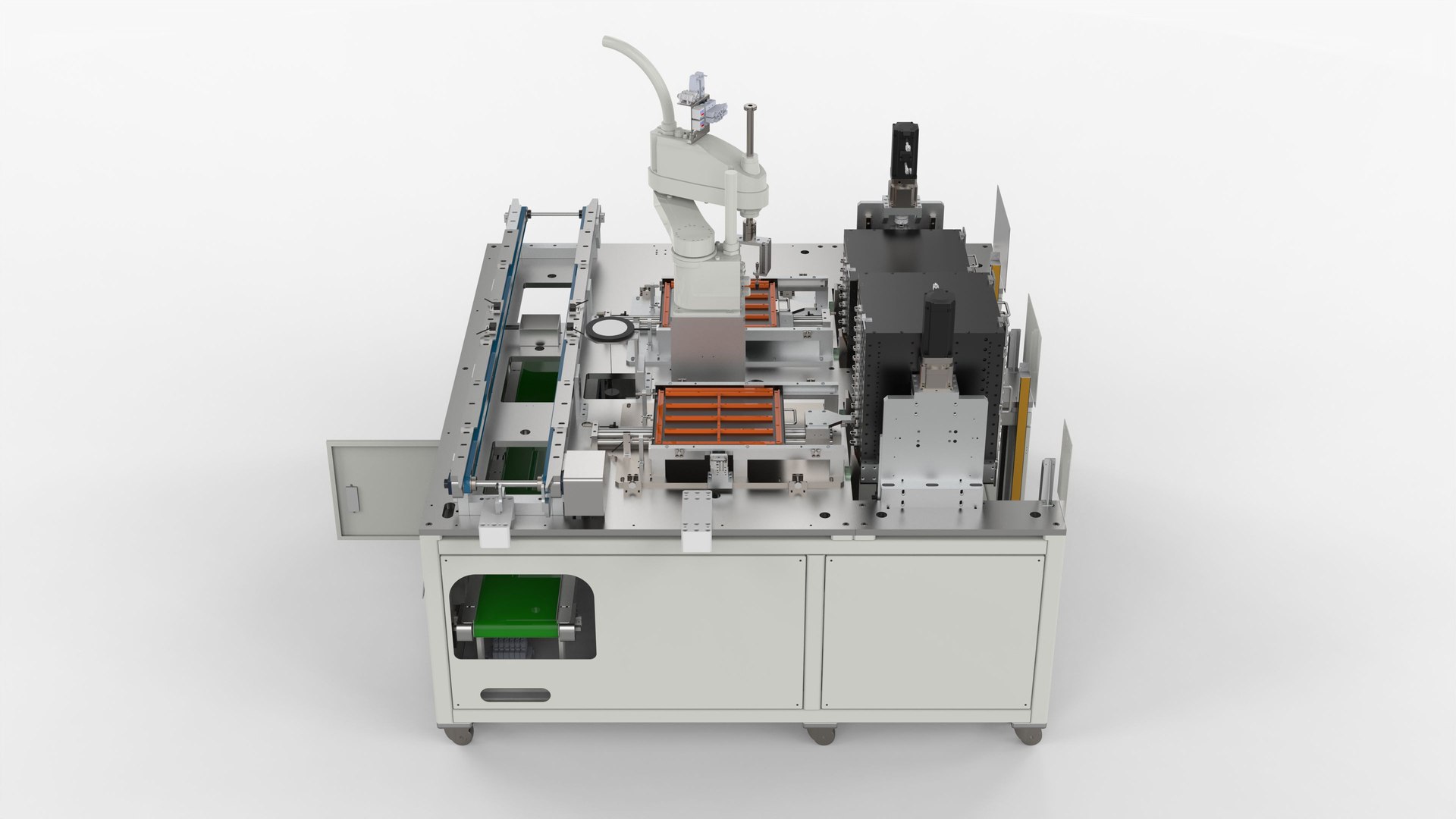 Automatic Tray Feeding and Assembly Line 3D model - TurboSquid 1972492