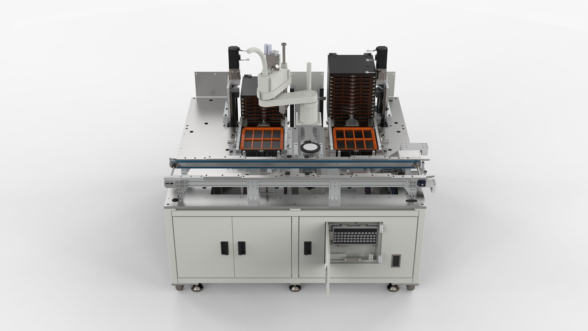 Automatic Tray Feeding and Assembly Line 3D model - TurboSquid 1972492